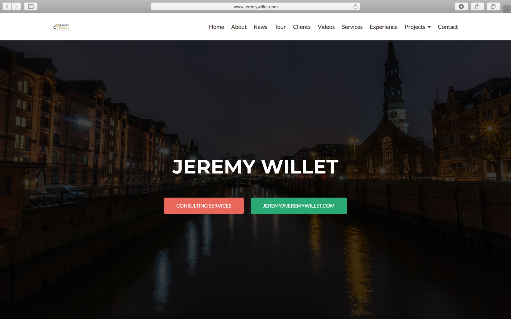 Jeremy Willet Public Speaker Website Design | Justin Willet | Graphic ...